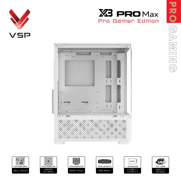 Vỏ Case X3 PRO MAX White